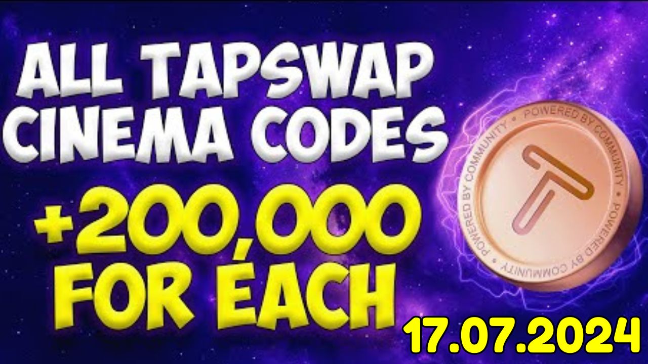 Tapswap All Codes 17 July, 2024