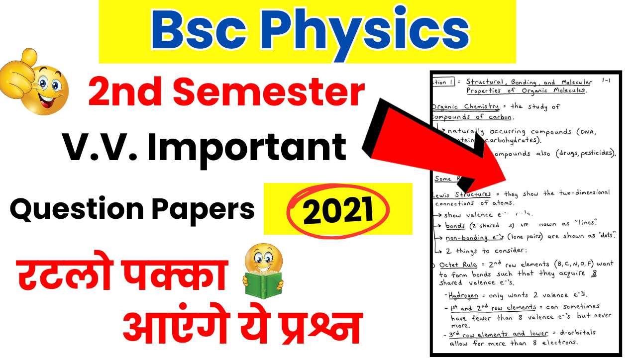 BSC Physics 2nd semester Question Papers