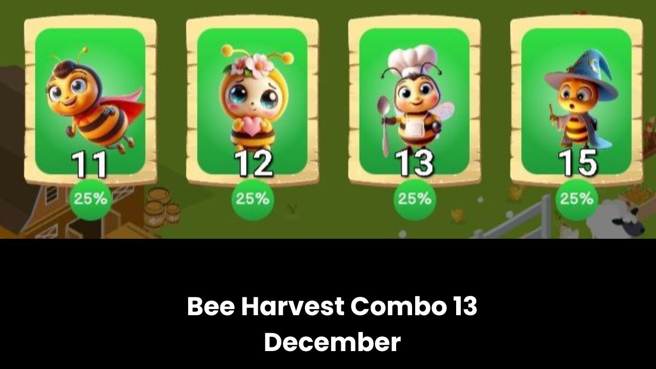 Bee Harvest Daily Combo 14 December