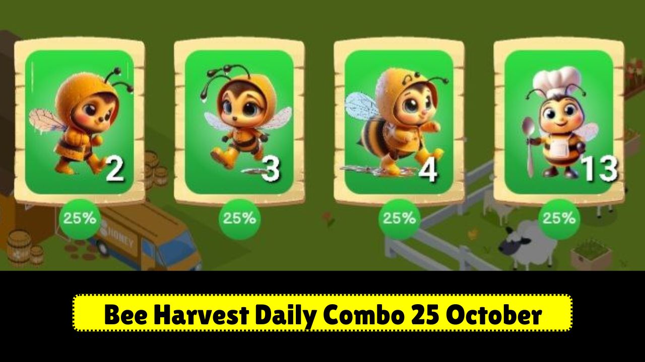 Don’t Miss Today’s Working Bee Harvest Daily Combo Card 2 November