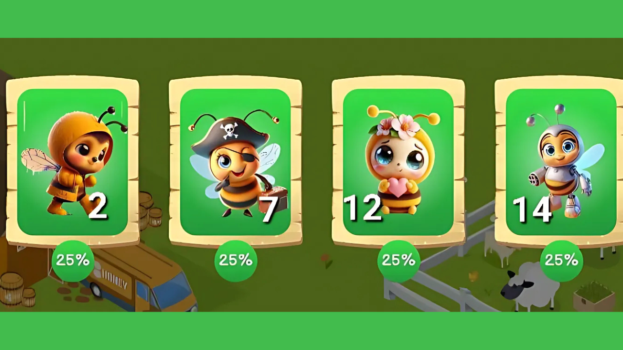 Don’t Miss Today’s Working Bee Harvest Daily Combo Card 2 November