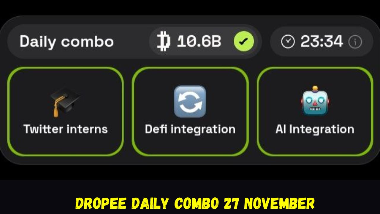 Dropee Daily Combo Today 12 December | Daily Project ...