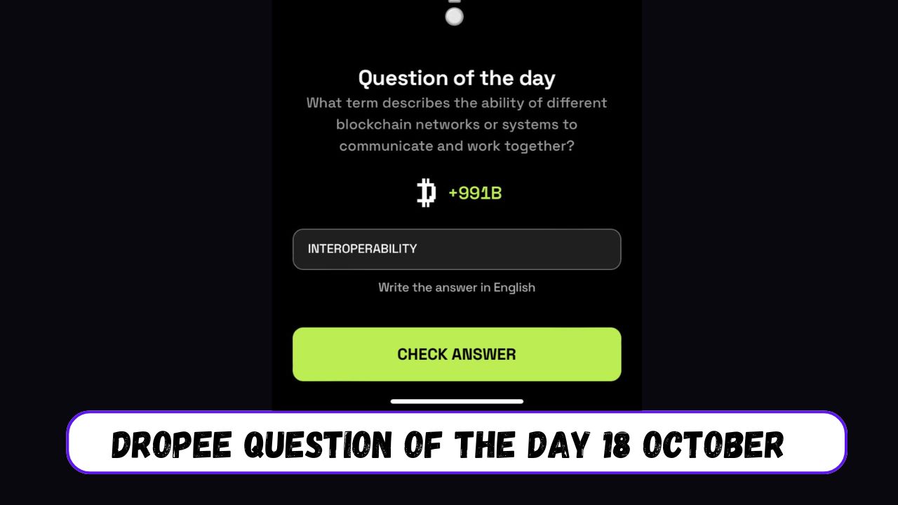 Dropee Daily Question of the Day 26 October 2024