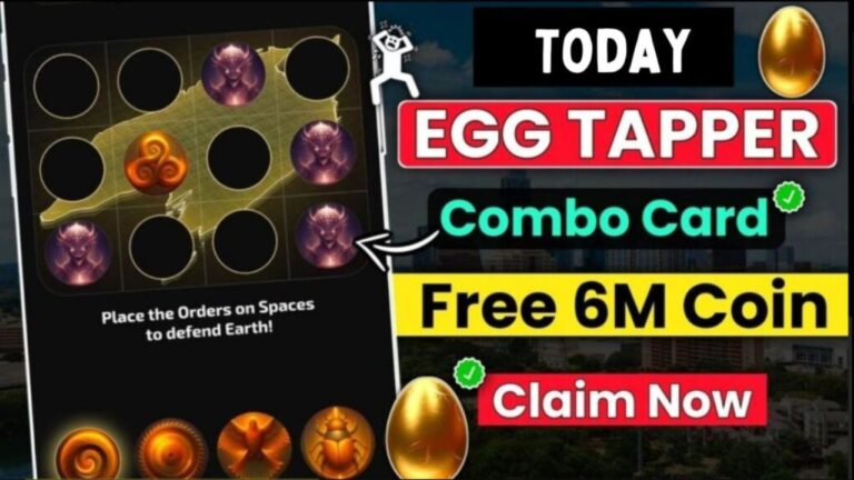 Don't Miss Today Egg Tapper Daily Combo Card 1 November