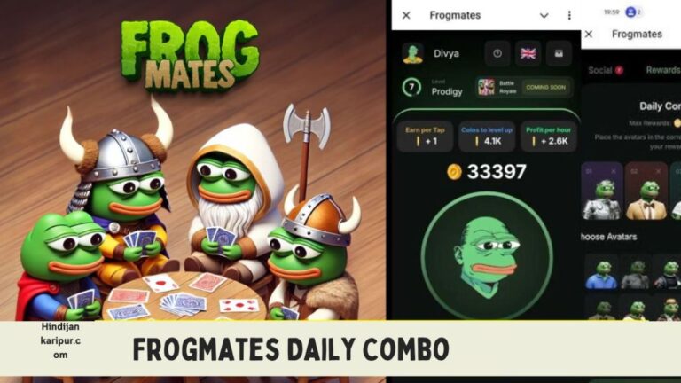 Don’t Miss Today’s Working Frogmates Daily Combo 30 September 2024