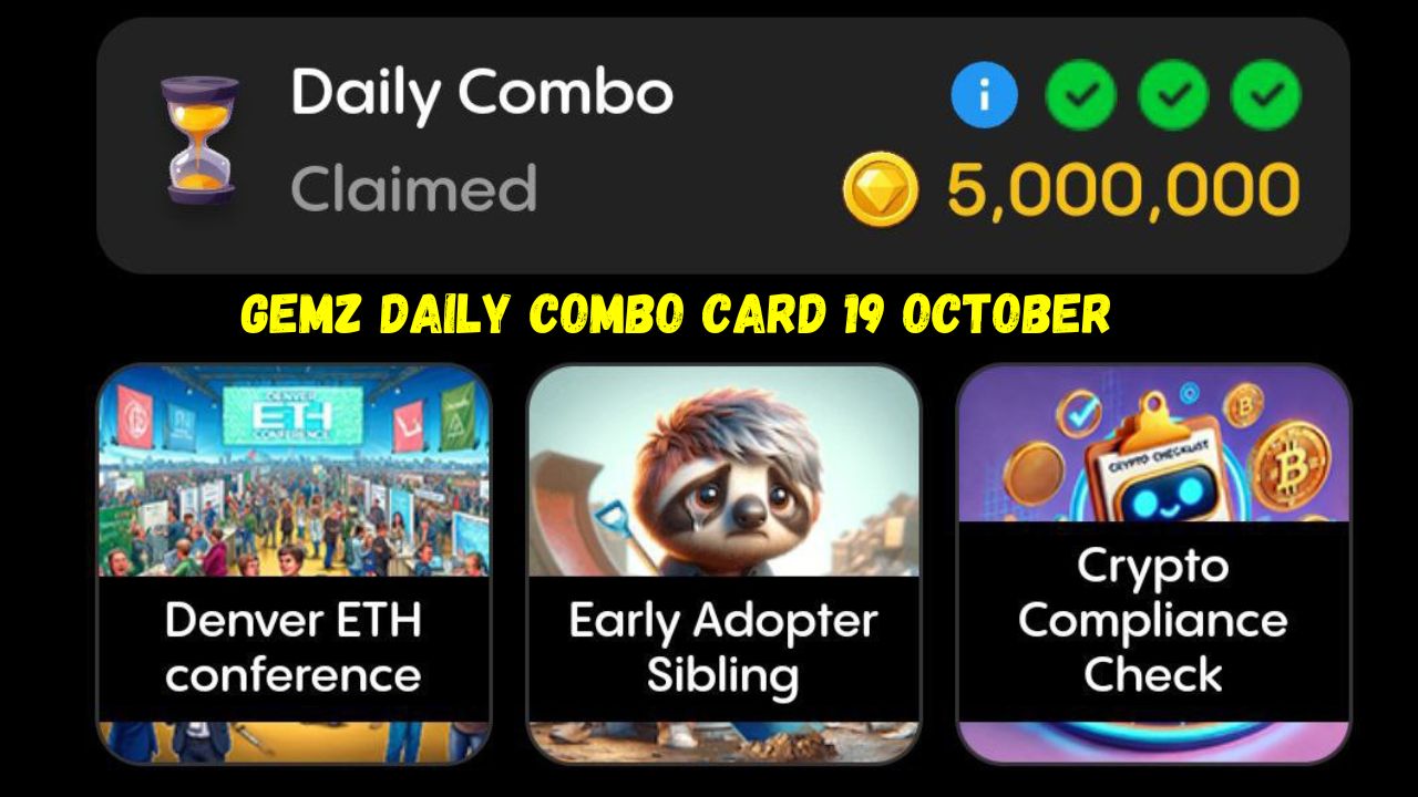 Don’t Miss Today’s Working Gemz Daily combo Card 2 November