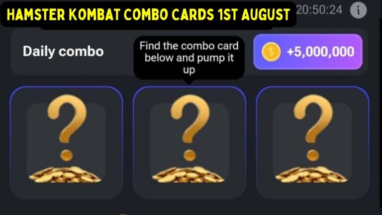 Don’t Miss Today’s Working Hamster Kombat Combo Cards 1st August 2024!