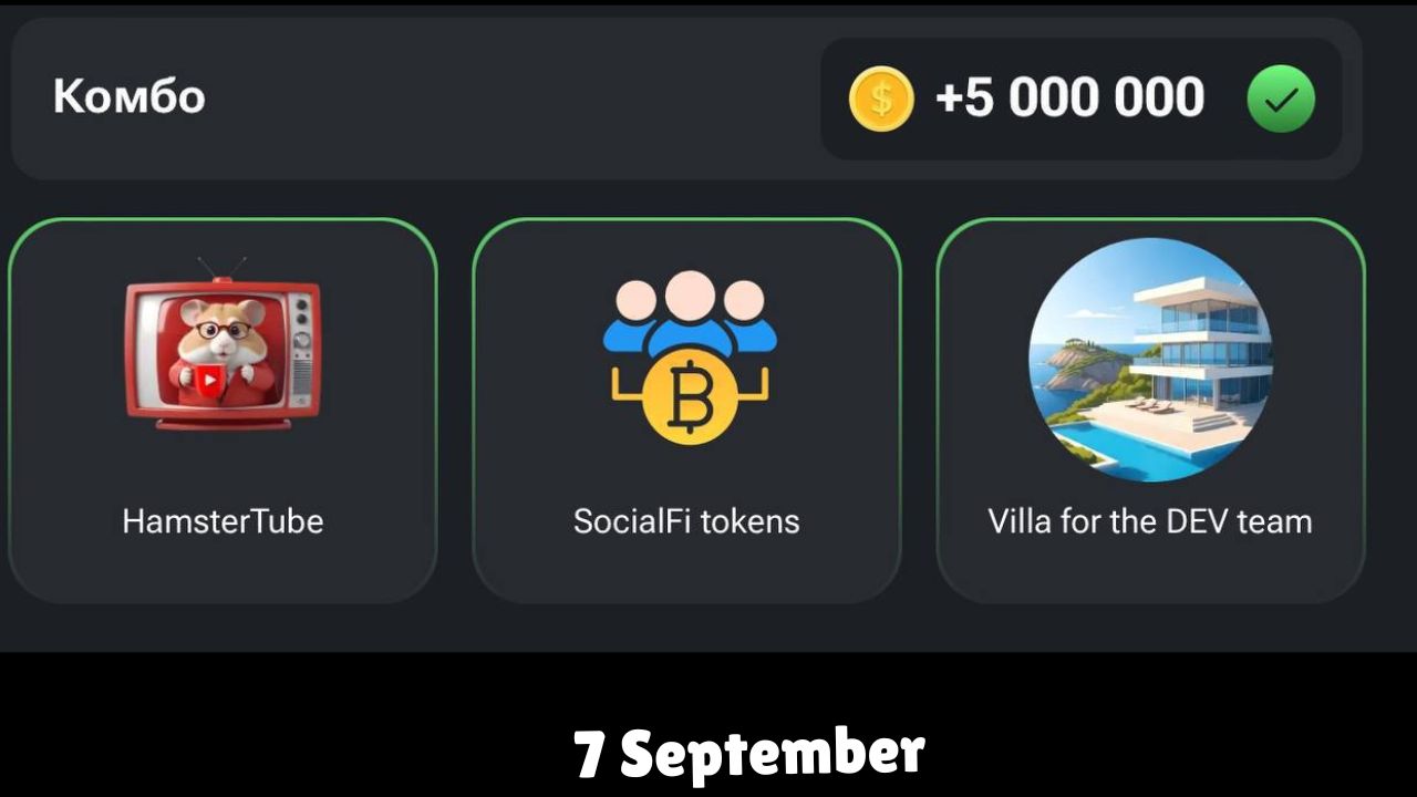 Don’t Miss Today’s Working Hamster Kombat Daily Combo 7 September 2024 ...