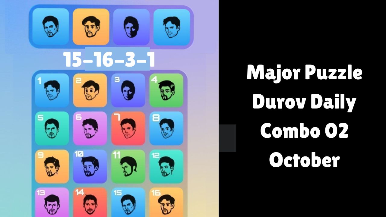 Don't Miss Major Durov Puzzle Daily Combo 05 October 2024