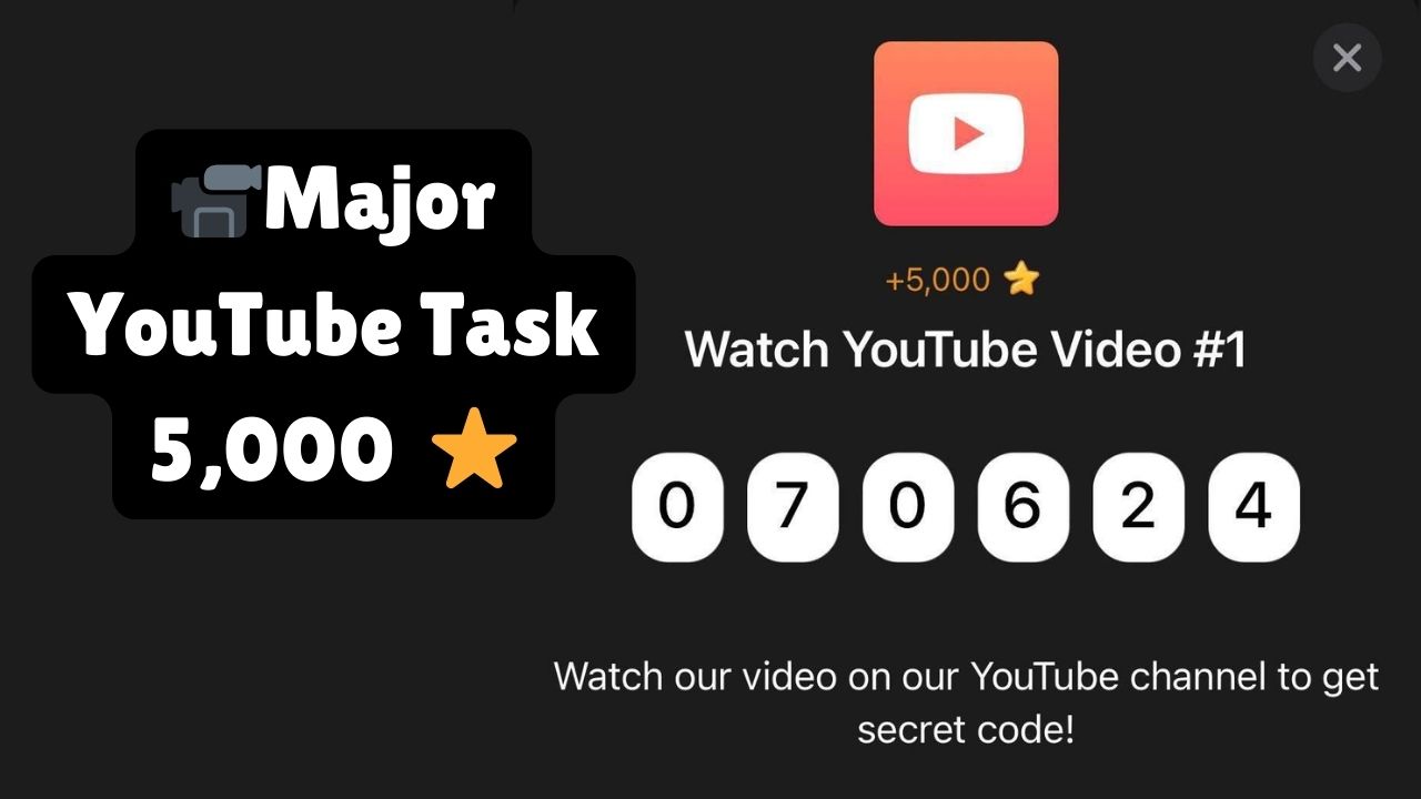 Major Puzzle Durov Daily Video Code 27 September