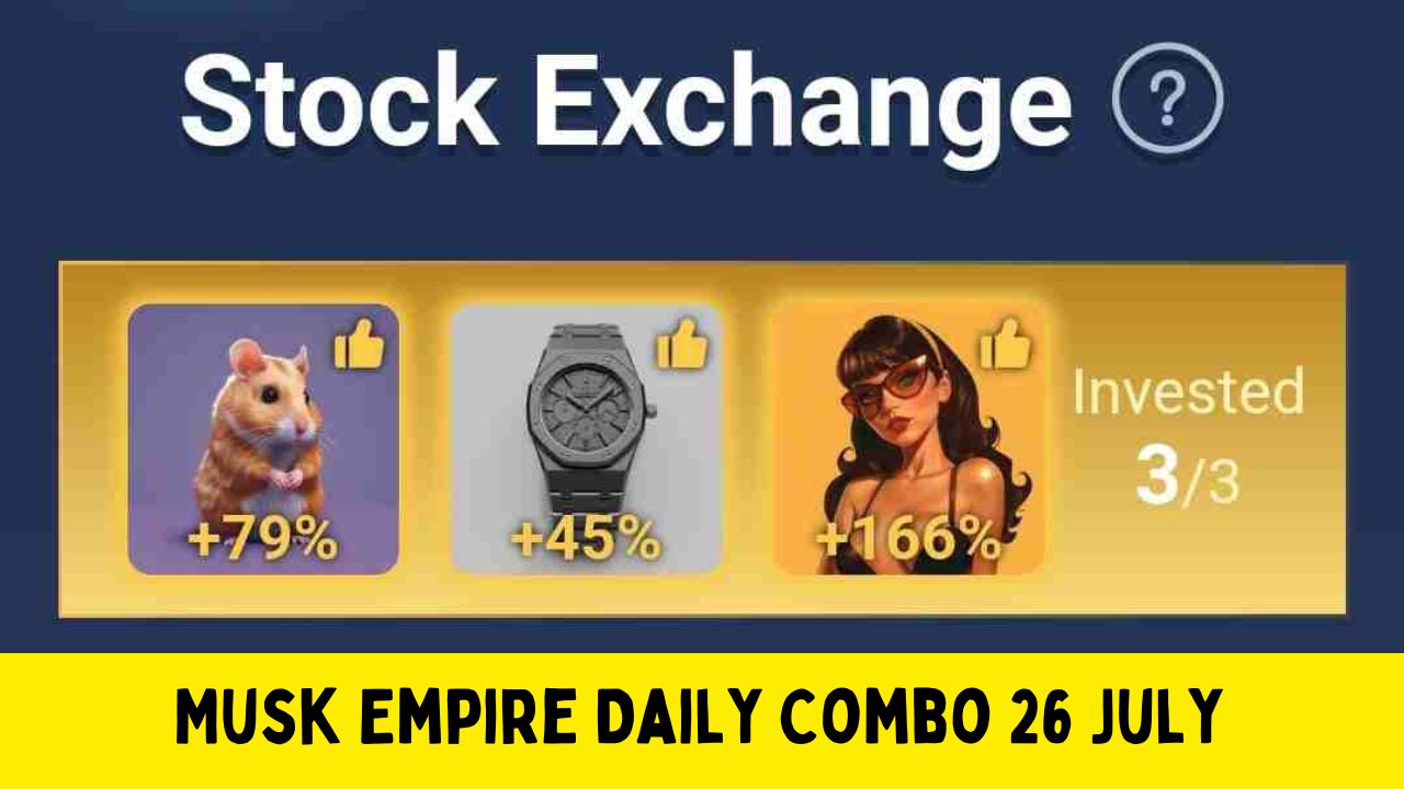 Don't Miss Today Musk Empire Daily Combo 26 July