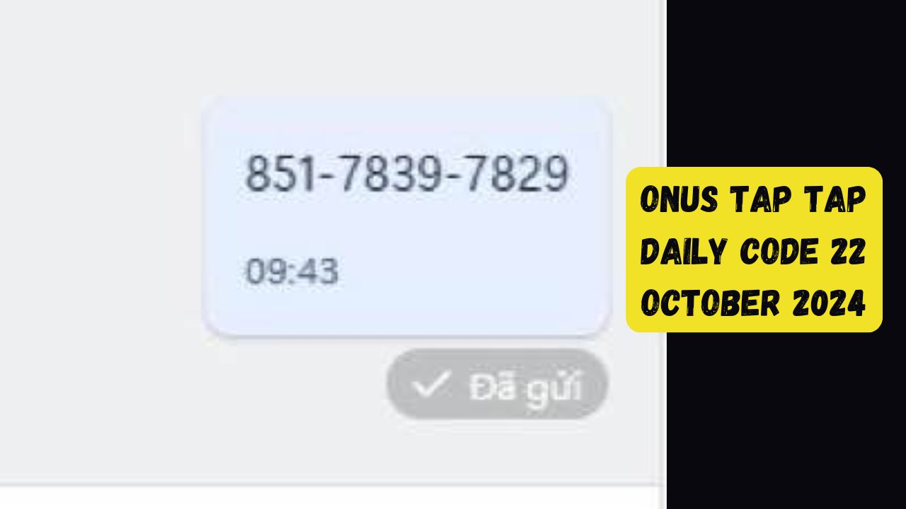 Don’t Miss Today’s ONUS Tap Daily Code 4 November