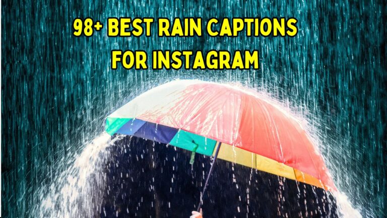 98+ Best Rain Captions for Instagram