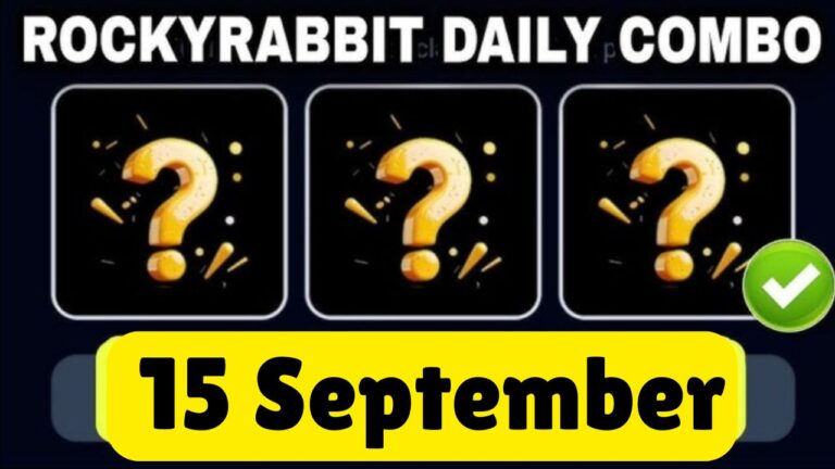 Don’t Miss Today Working Rocky Rabbit Combo 15 September 2024