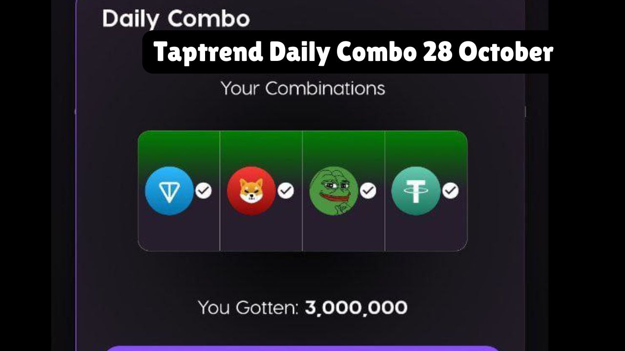 Don't Miss Taptrend Daily Combo 3 November 2024