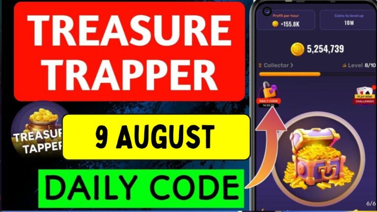 Don’t Miss Today’s Working Treasure tapper Morse Code 9 August 2024!