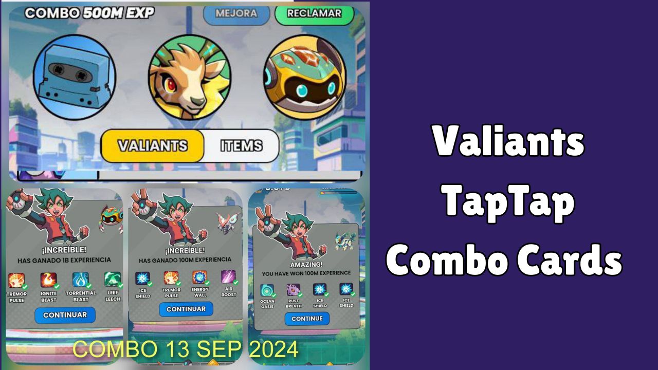 Don’t Miss Today’s Working Valiants TapTap Combo Cards 28 October