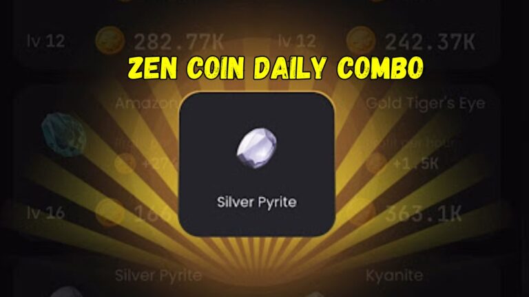 Don’t Miss Today Working Zen Coin Daily Combo 30 September 💎
